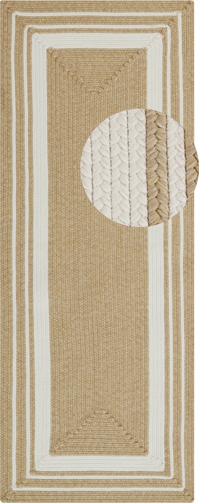 Hanse Home, Kusový koberec Braided 105556 Creme Beige – na ven i na doma, 120x170, béžová, chodba / předsíň