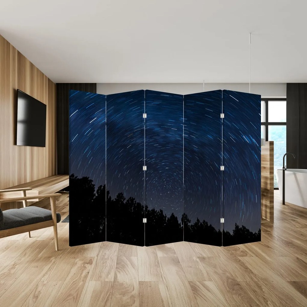 Paraván - Noční obloha (210x170 cm)
