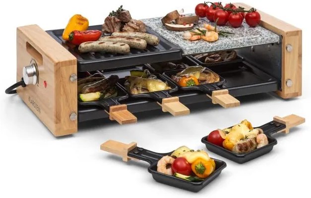 Klarstein Chateaubriand Nuovo Raclette, grilovací deska, 1200 W, hliník/kámen, 8 osob