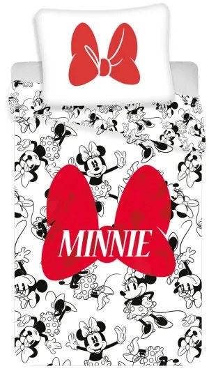 Jerry Fabrics Povlečení Minnie red bow 140x200, 70x90 cm