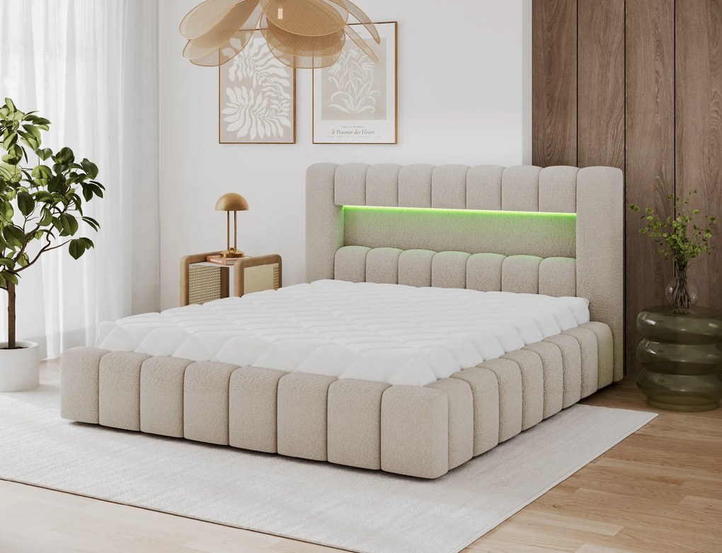 Postel Lamica 180x200 + Dřevěný rám/Standardní zdvih/kontejner