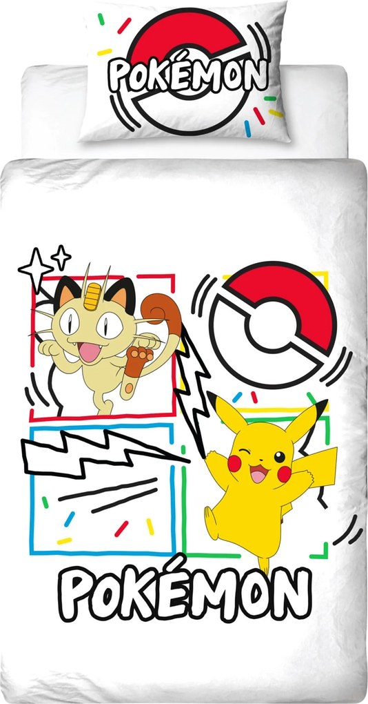 Dětské ložní povlečení, 140 x 200 cm (Pokémon)