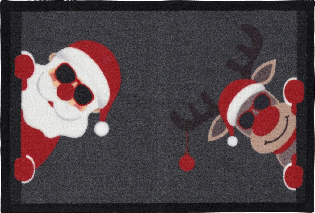 Livarno® Vánoční rohožka, 40 x 60 cm (Santa Claus a Rudolf)