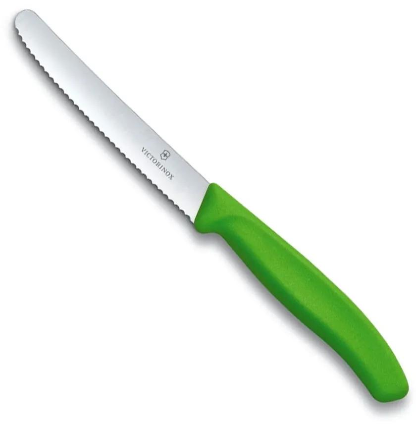 Nůž na rajčata 10cm zelený VICTORINOX 6.7836.L114