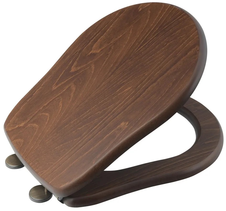 Kerasan RETRO WC sedátko, ořech/bronz - 109340