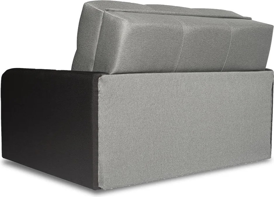 IDZ Pohovka TOP II, 132 cm Barva látky: Světle šedá a bílá Eko kůže (Bahama 31 + Soft 17)