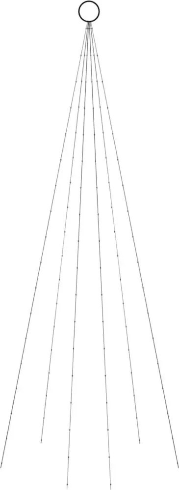 vidaXL Vánoční stromek na stožár 108 ch LED diod 180 cm [343520] Barva: Studená bílá