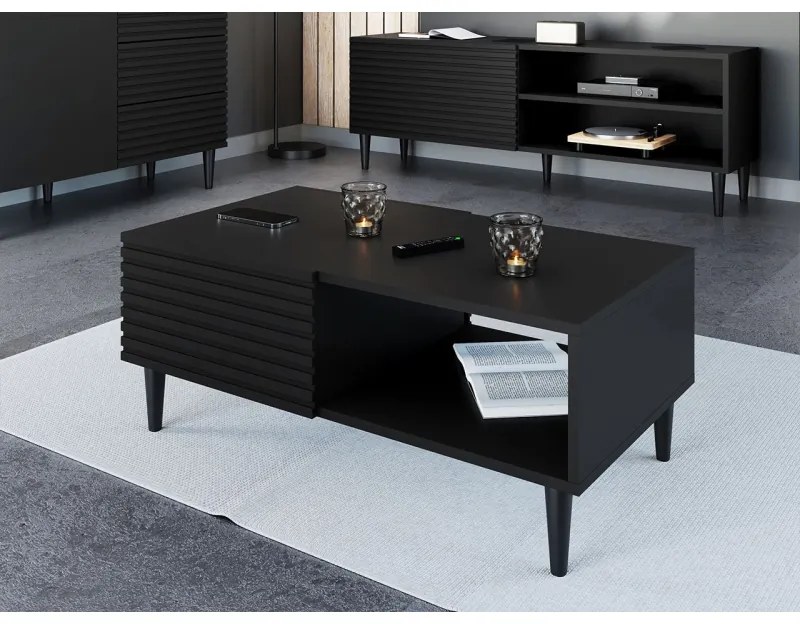 Konferenční stolek Sorleto 1K, Barva dřeva: černá