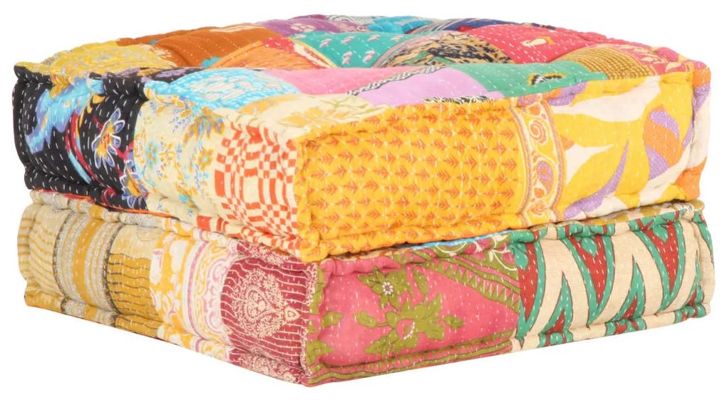 vidaXL Marketos Pouf 60 x 70 x 36 cm patchwork textil