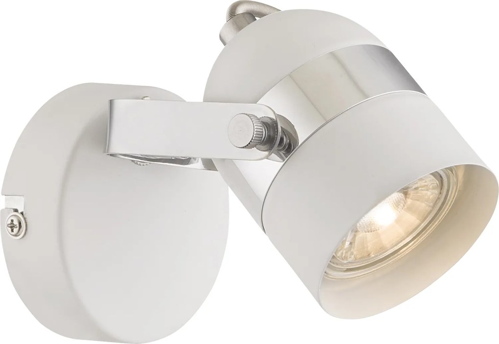 Globo 57353-1 CALGARY - Nástěnné svítidlo s vypínačem v bílé barvě + LED žárovka GU10 5W