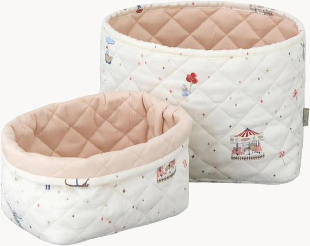 Sada skladovacích košů z bavlny Carousel, 2 díly