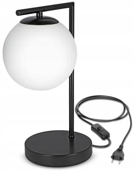 Stolní lampa 1xE27/40W/230V černá/bílá