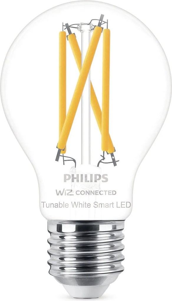 Philips Smart LED žárovka Filament E27 A60, 7 W, 806 lm, 2700-6500 K, čirá