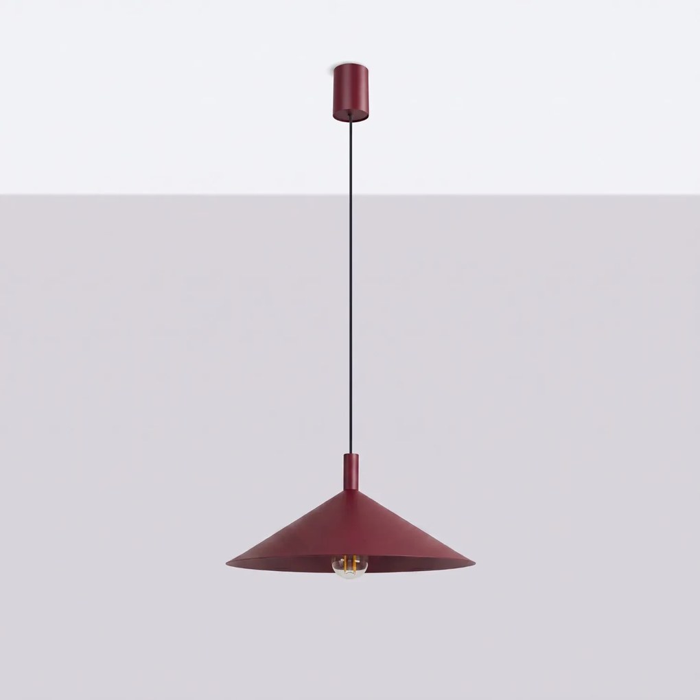 Sollux Lighting Závěsné svítidlo NOX 40 bordó