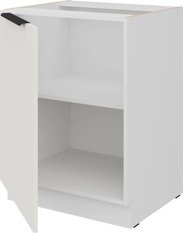 ARIA wh | dolní skříňka 60 D 1F policová | 60 cm | ANTI FINGERPRINT povrch | bílá