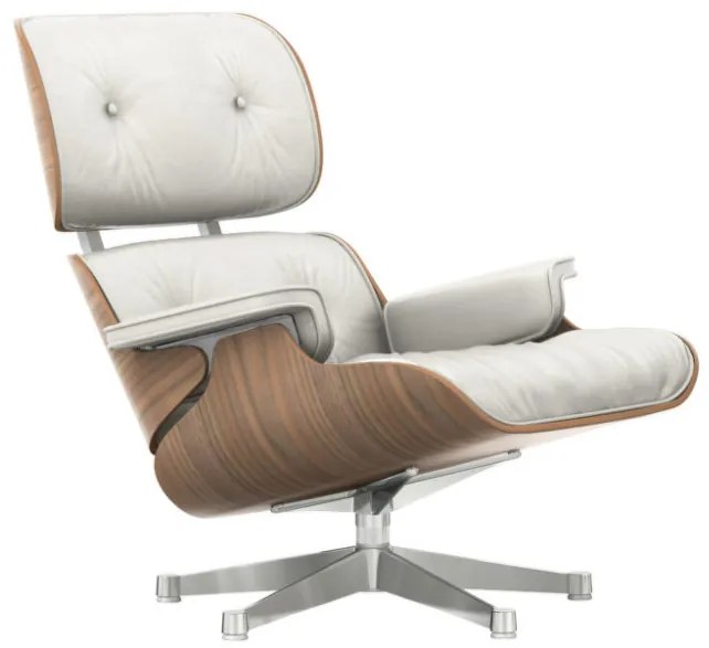 Vitra Křeslo Eames Lounge Chair, white pigmented walnut