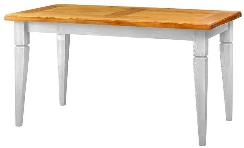 ARTEN Rustikální jídelní stůl POPRAD MES03B - borovice (bílý vosk) ROZMĚR: (š/h/v) 80 x 80 x 76 cm