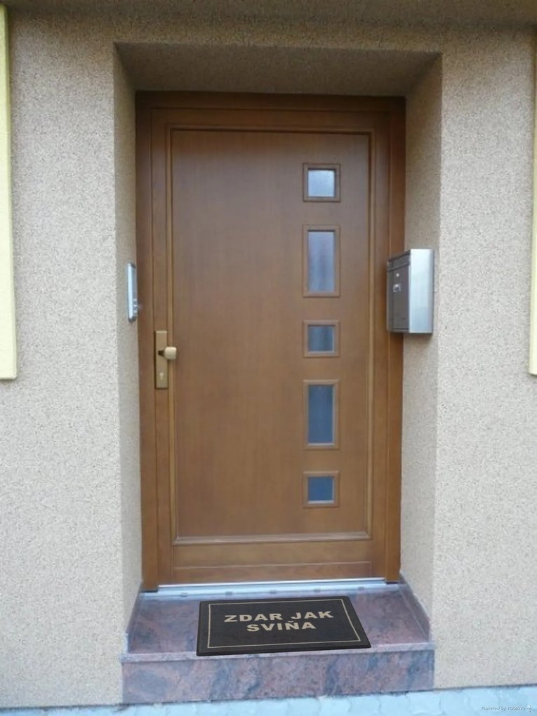 Mercury Flooring, Rohožka Zdar jak sviňa 40x60 cm - na ven i na doma, 40x60, černá