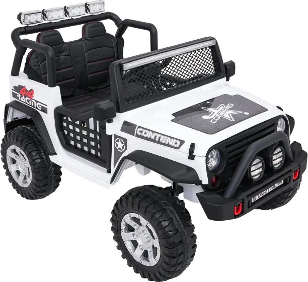 Elektrické autíčko Jeep BEAST 4x4 bílé