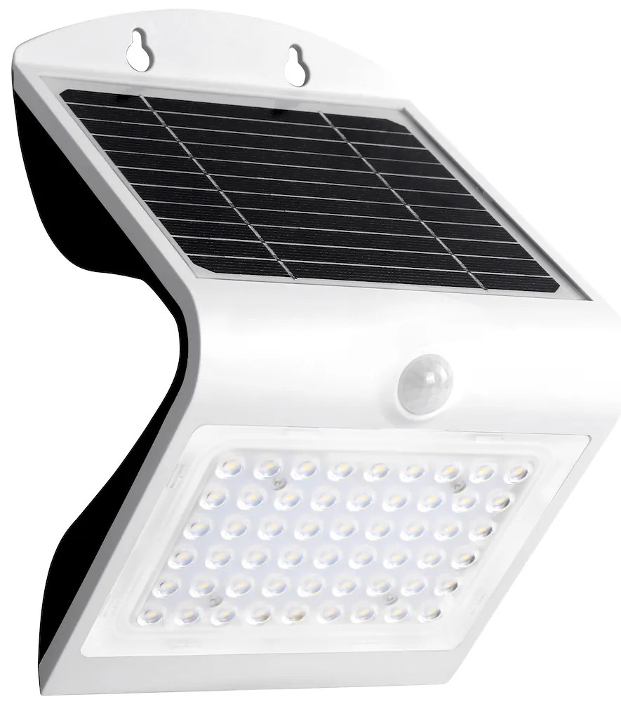 Exteriérové ​​solární nástěnné LED svítidlo Butterfly, 1x LED 3,2w, bílá, pohybový senzor