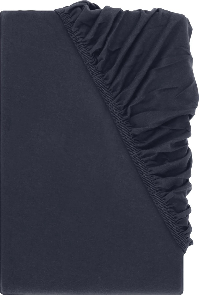 Livarno® Žerzejové napínací prostěradlo, 180-200 x 200 cm (tmavě modrá)