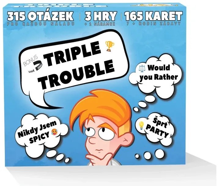 Párty hra triple trouble pack