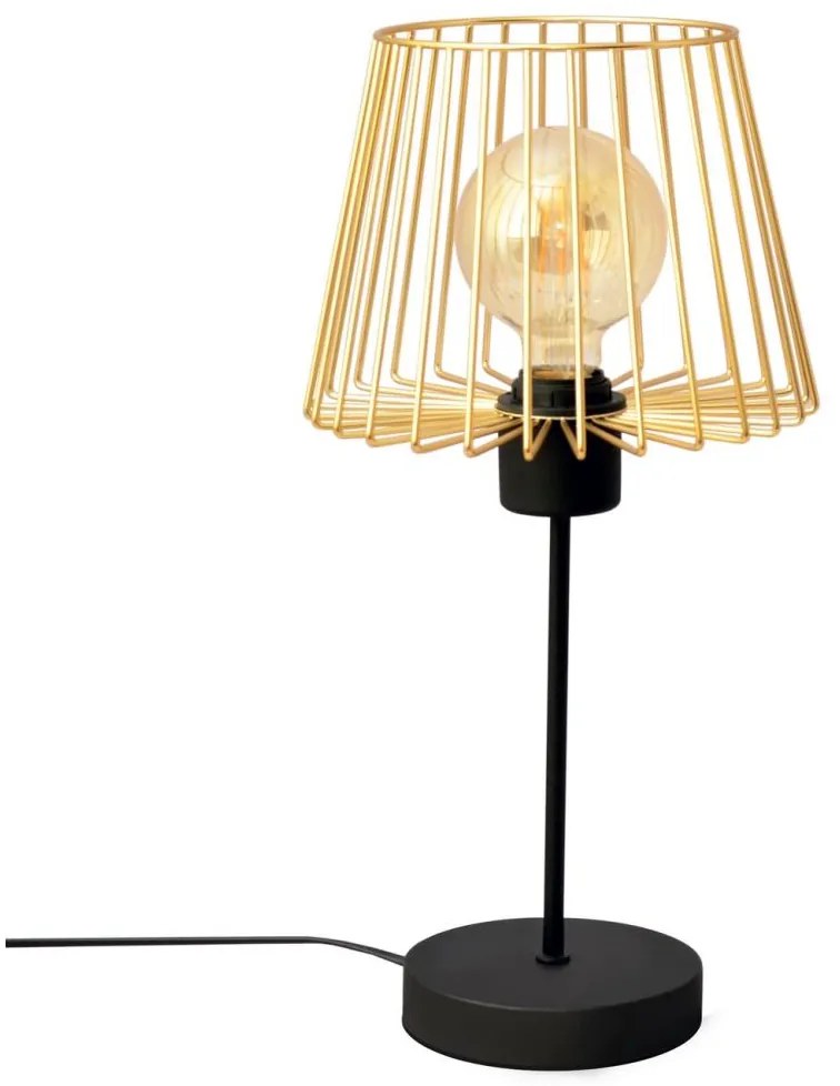 Helam Stolní lampa TORRI 1xE27/15W/230V zlatá/černá HE1570