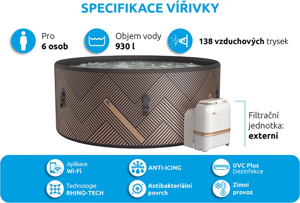 Mspa | Vířivý bazén MSPA Mono F-MO062W | 11400276