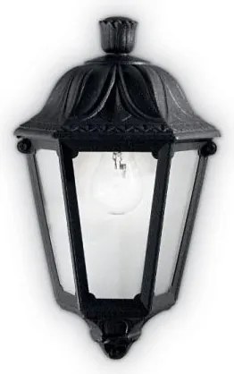 ILUX 101552 Venkovní nástěnné svítidlo Ideal Lux Anna AP1 small nero 101552 černé IP44 - IDEALLUX