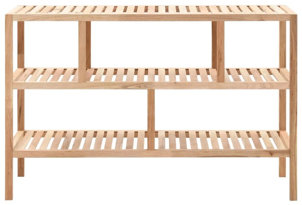 Koupelnový regál masivní ořechové dřevo 100 x 40 x 65 cm 247100