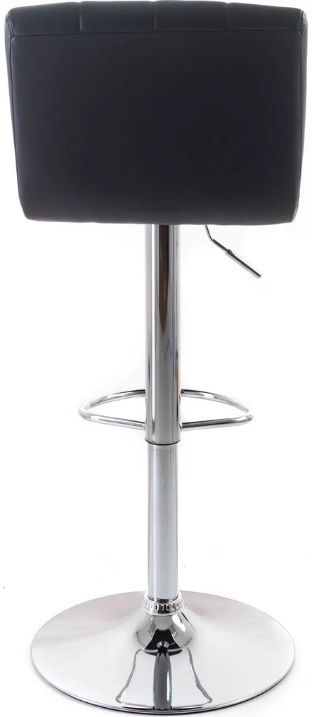 Barová židle G21 Malea koženková, prošívaná black [60023096]