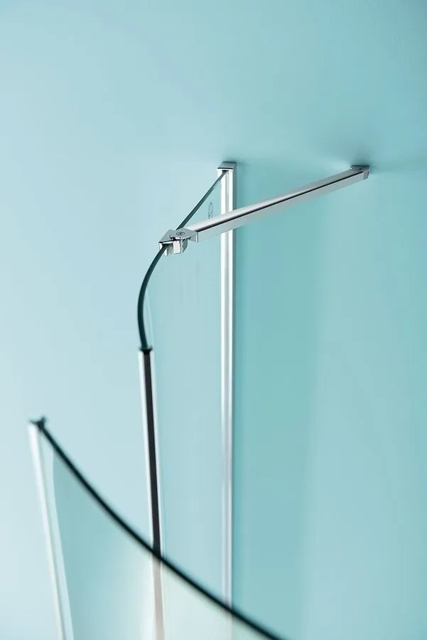 Polysan Polysan, ZOOM LINE čtvrtkruhová sprchová zástěna 900x900mm, čiré sklo, levá, ZL2615L