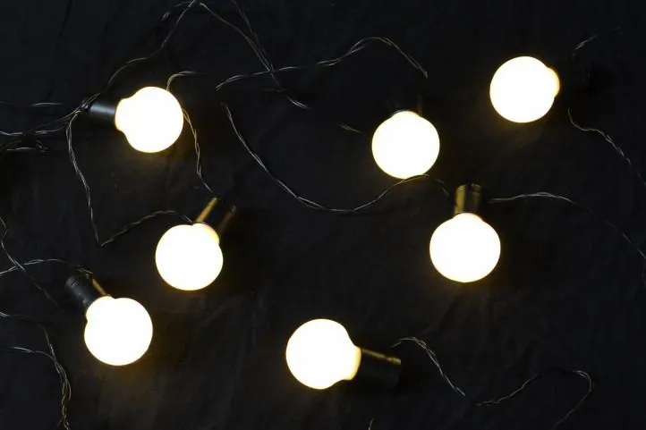 Party osvětlení pro venkovní použití, 20 LED, teple bílá