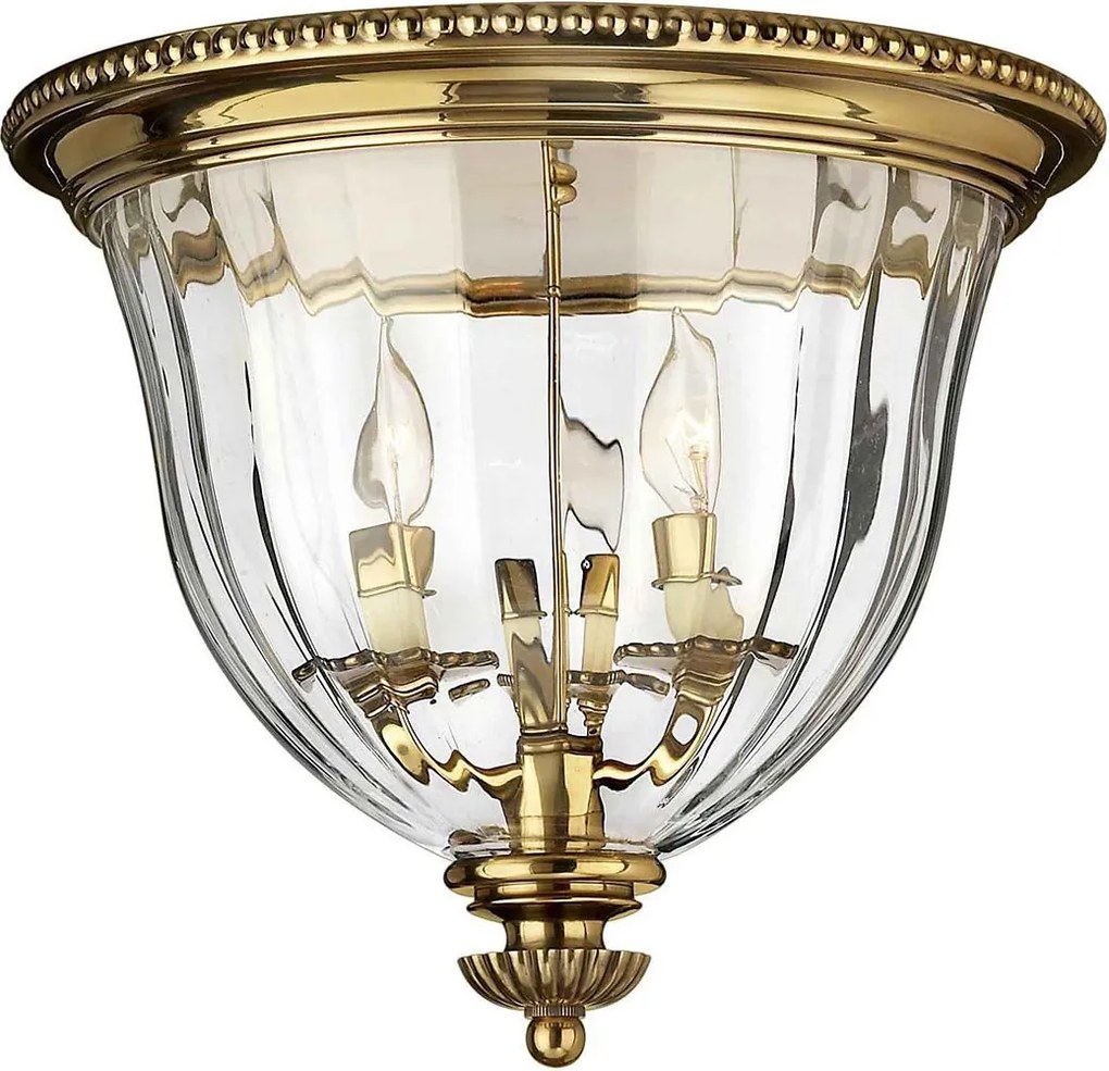 Luxusní stropní svítidlo Elstead Cambridge mosaz 3xE14 37 cm