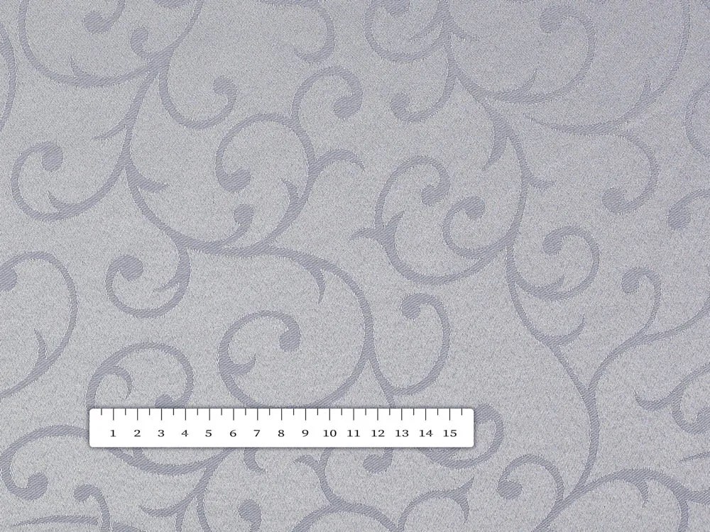 Biante Teflonový běhoun na stůl TF-042 Zámecký vzor - šedá 20x180 cm