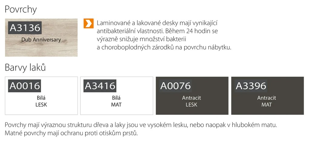 Intedoor skříňka s umyvadlem na desku Letty Desk LE DESK 90 2Z Varianta: A0016 Bílá LESK