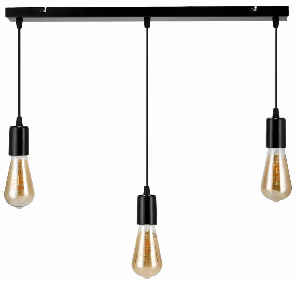 BERGE LED závěsné svítidlo 3xE27 LOFT