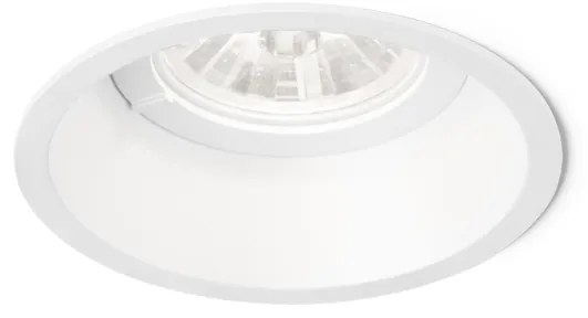 Wever & ducré kulaté stropní zapuštěné svítidlo deep ip44 ceiling rec 1.0 led 1800-3000k w tree bílá matná