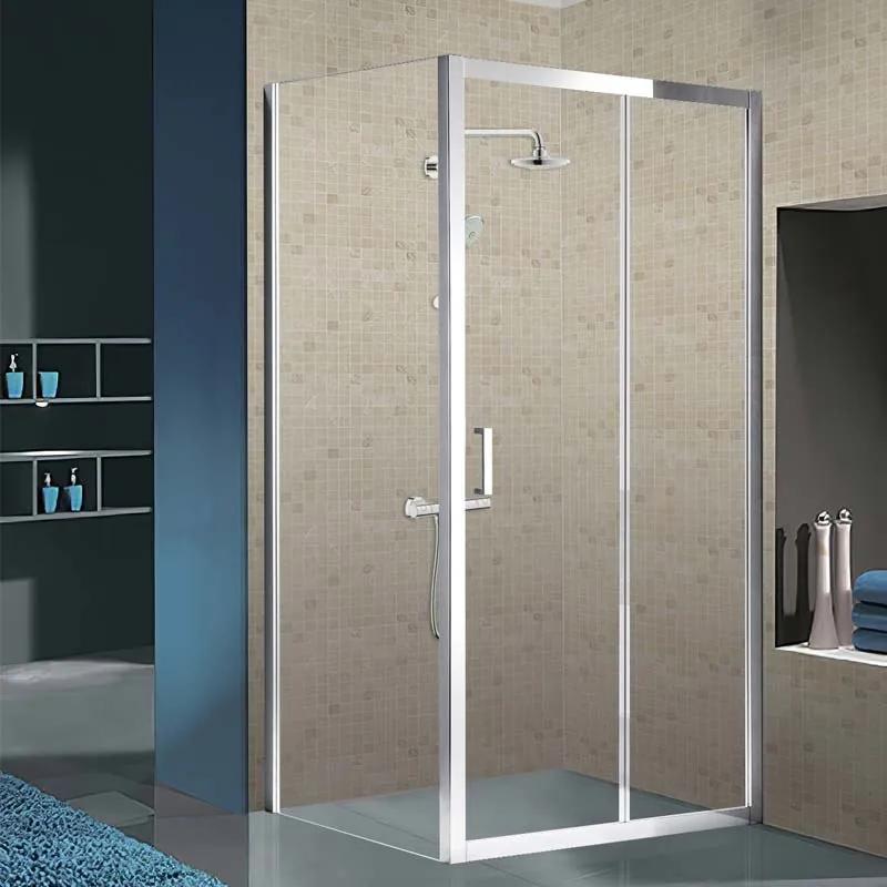 BPS-koupelny Obdélníkový sprchový kout HYD-OK103C 120x80 chrom/transparent + vanička HYD-OSV-SXL03E bílá