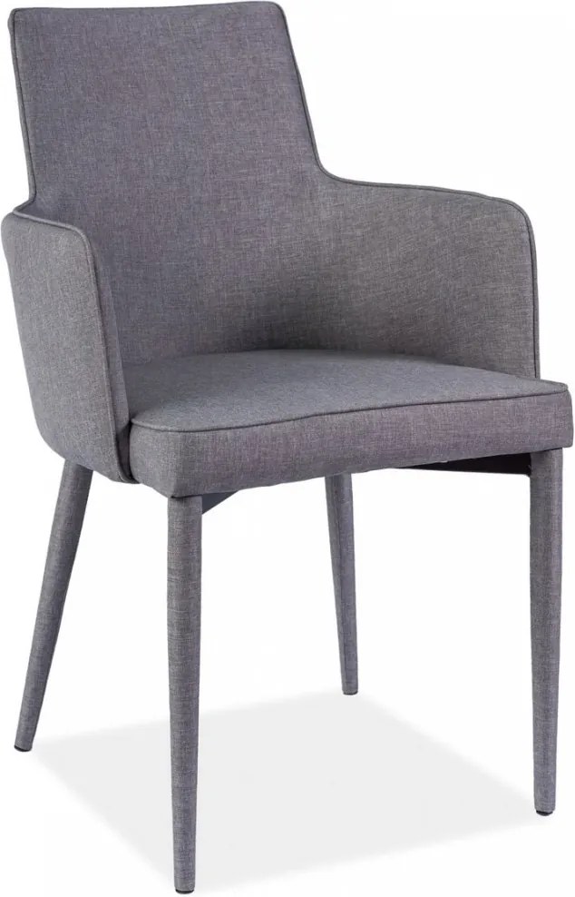 Casarredo Jídelní čalouněná židle SEMIR šedá