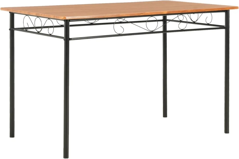 vidaXL Marketos Jídelní stůl hnědý 120 x 70 x 75 cm MDF