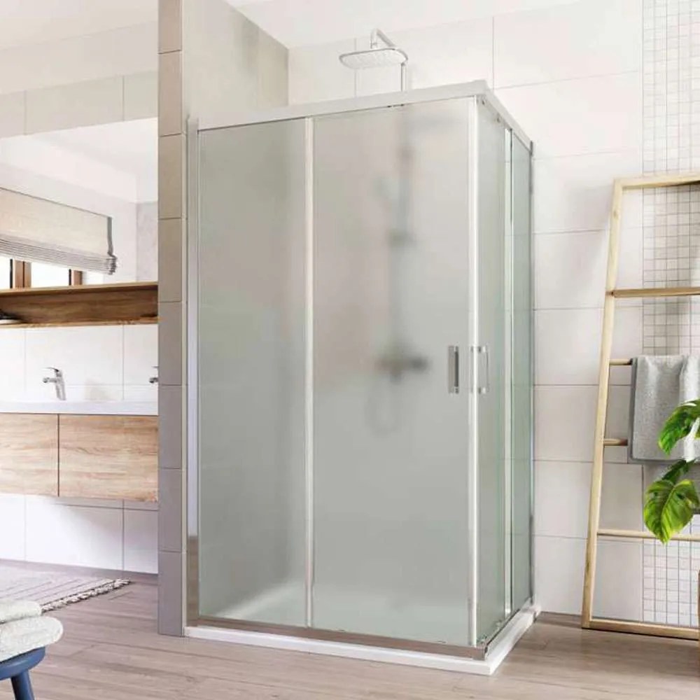 Mereo Lima sprchový kout obdélník 90x80 cm sklo Point ALU chrom CK81412K