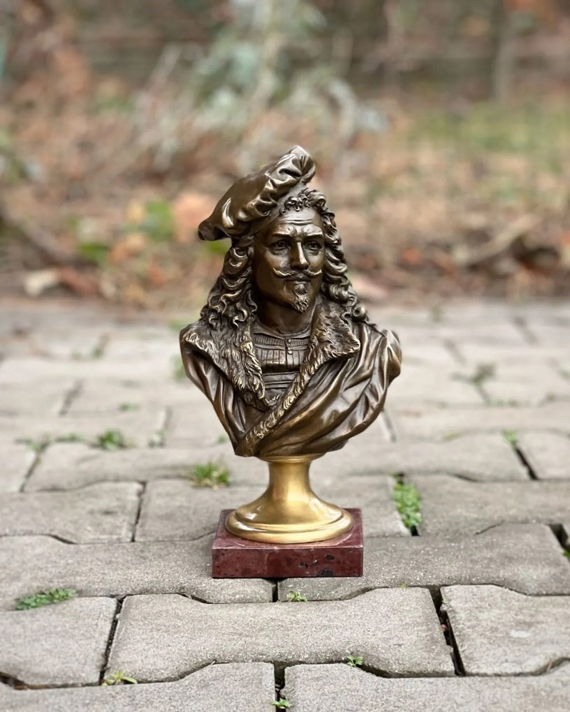 Bronzová socha soška Rembrandt busta