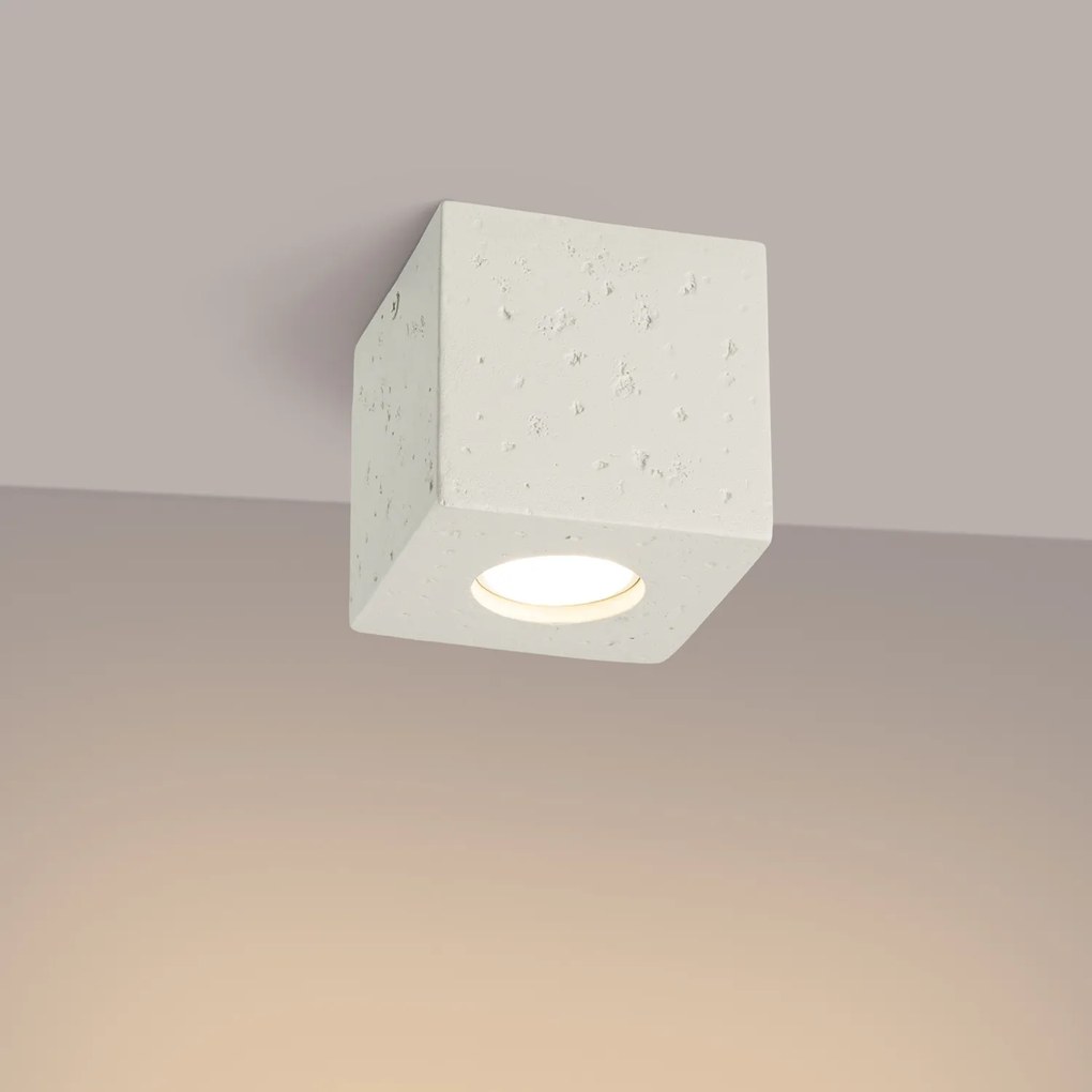 Sollux Lighting Stropní lampa QUAD betonová béžová