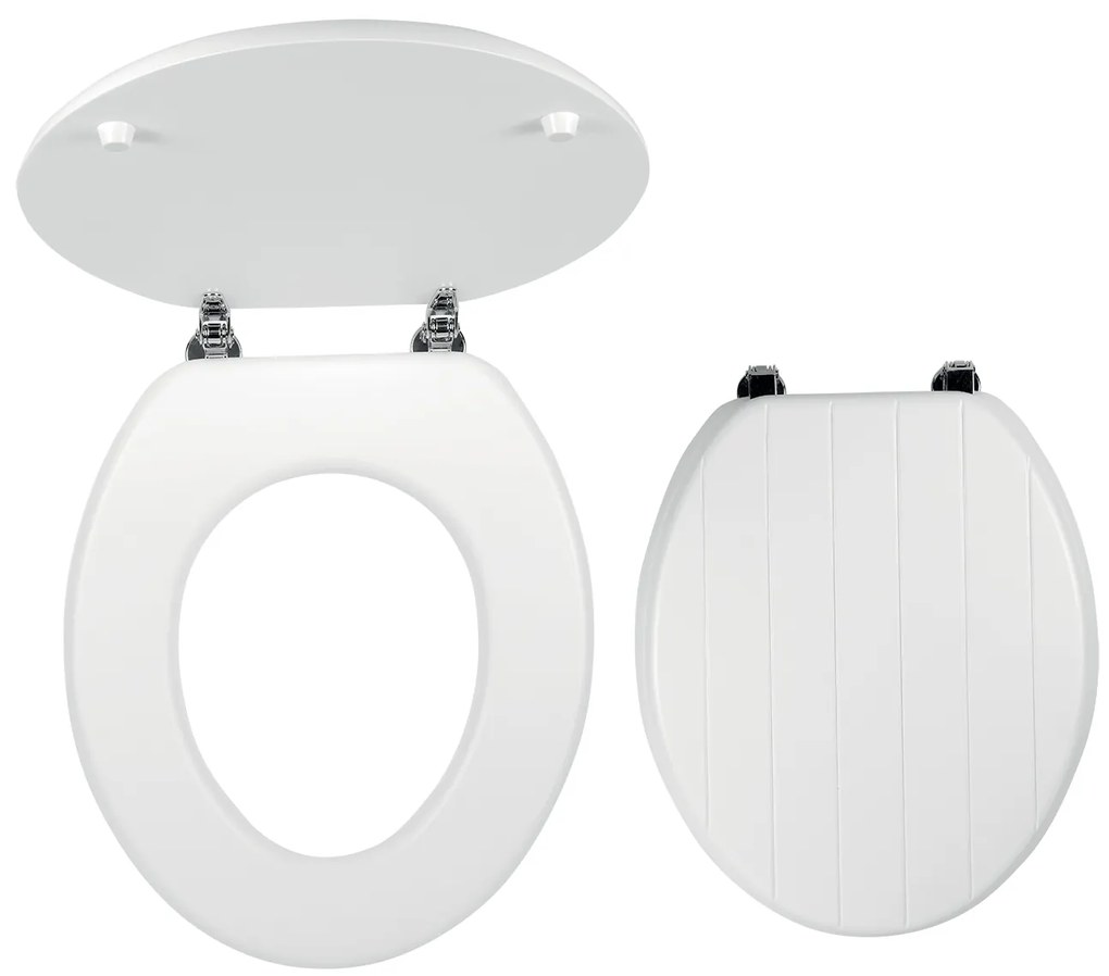 Novaservis WC sedátko, MDF bílá, panty kov-chrom - WC/PROVENCE