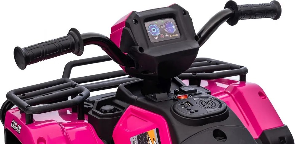 LEAN CARS Elektrická čtyřkolka JC915 na akumulátor, růžová