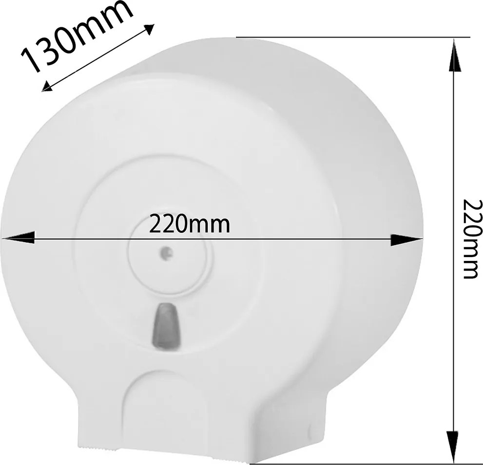 MARPLAST Aqualine, Zásobník na toaletní papír do průměru 19cm, ABS bílá, 693