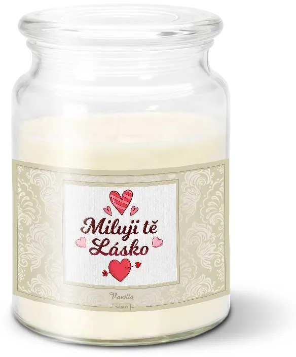 Sablio Svíčka Miluji tě, lásko - 500 g