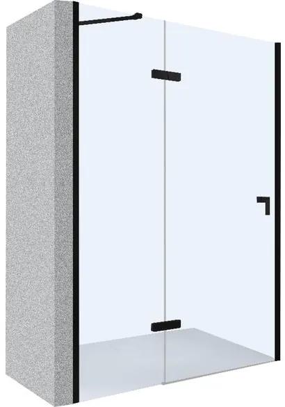EBS Time Black Sprchové dveře 100 cm, levé, černá mat