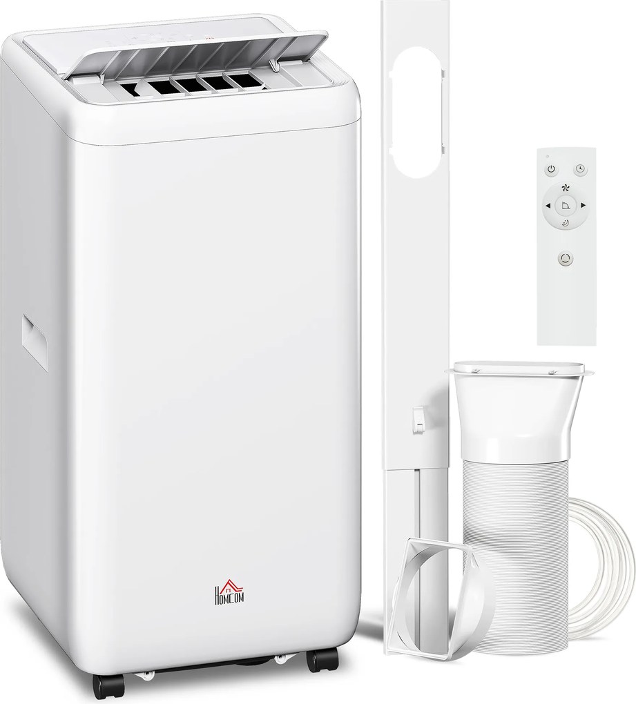 Mobilní klimatizace s odtahovou hadicí 12000 BTU 3,5 kW, 5 v 1, 24hodinový časovač, dálkové ovládání do 35㎡